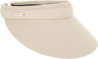 Seeberger Azalee Visière pare-soleil en coton pour femme - Beige - Taille Unique