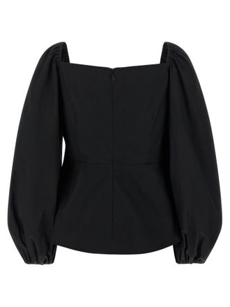 Carolina Herrera Womens Black Cotton Tank Tops