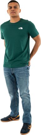 The North Face NF0A87NPA1B M S/S Box NSE Tee T-Shirt Herren Deep Nori/Estate Blue Gr&ouml;&szlig;e XS