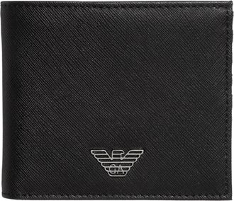 Emporio Armani Homme, Accessoires, Noir, Taille: ONE Size Business Regenerated Wallet