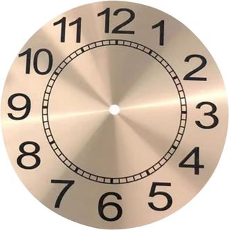 Aboofan Ziffernblatt Für Wanduhr Ersatz-aluminiumzifferblatt DIY-uhrenzifferblatt Rundes Ziffernblatt Für Heimwerker Uhrenteil Wiederverwendbares Ziffernblatt