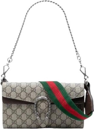 Gucci Sac bandouli&egrave;re en toile Pre-owned - Femme - Pre-owned - Beige - Taille: ONE Size