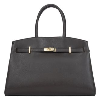 Estro & Luminara Tote Bag passend f&uuml;r A4 - - Bags - Damen - Braun - ONE SIZE