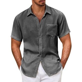 Generic Offres &eacute;clair du jour Chemise boutonn&eacute;e &agrave; manches courtes pour hommes, chemise d&eacute;contract&eacute;e, &eacute;t&eacute;, manches courtes, chemises boutonn&eacute;es, v&ecirc;tements tend