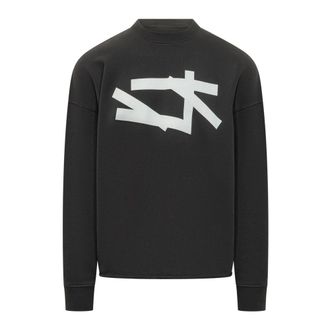 44 Label Group Long Sleeve Crewneck Sweatshirt - - Sweatshirts & Hoodies - Herren - Schwarzk - XS