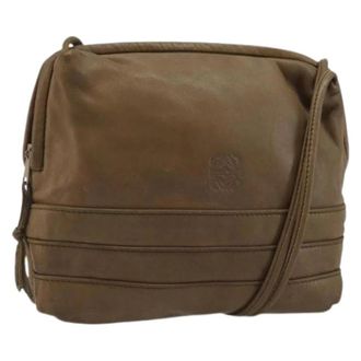 Loewe Pre-owned Leder-Schultertasche - - Pre-owned - Damen - Braun - ONE SIZE