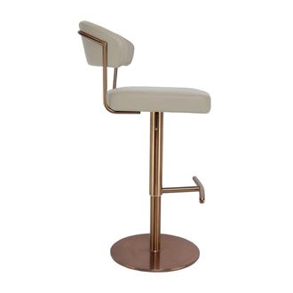 Generic St&uuml;hle, Barhocker Moderner Einfacher Hochstuhl, Aufzug Edelstahl Bein Freizeit Stuhl Barhocker/Bein B In Ros&eacute;gold/56-81Cm