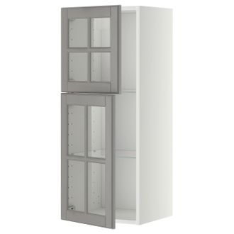 IKEA METOD Wandschrank mit B&ouml;den/2 Glast&uuml;ren