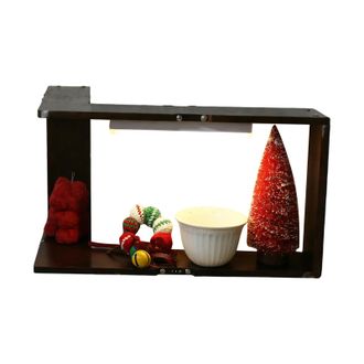 Generico Schwebende Regale | platzsparende Eckregale aus Holz mit Ausstellung und Aufbewahrung | Retro-Wandregale f&uuml;r Ausstellung, f&uuml;r Badezimmer, K&uuml;che, Wohnz