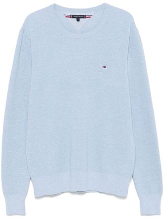 Tommy Hilfiger pull &agrave; col rond - Bleu