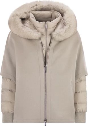 Moorer Femme, Vestes, Beige, Taille: 38 FR Pegaso Jacket