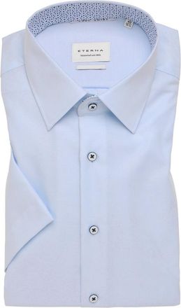 Eterna Unifarbenes Kurzarmhemd aus Baumwolle, Comfort Fit in