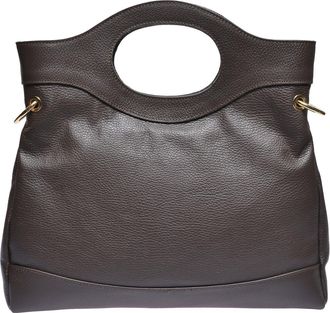 Anna Luchini Kastanienbraun Rindsledertasche