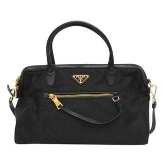 Prada Sac &agrave; main Tessuto Bl0627 Pre-owned - Femme - Pre-owned - Noir - Taille: ONE Size