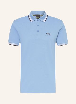 HUGO BOSS Piqu&eacute;-Poloshirt Paddy Curved Regular Fit blau