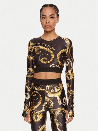 Versace Jeans Couture Bluse 77HAH218 JS360 Schwarz Slim Fit