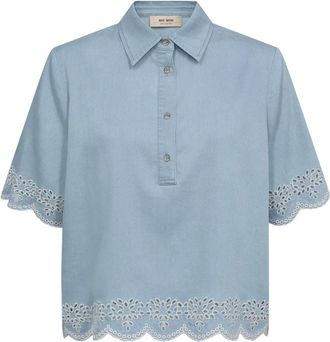 Mos Mosh MOS Mosh, Femme, Blouses et Chemises, Bleu, Taille: 40 FR Chemises en jean