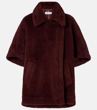Max Mara Cape Tebe aus Alpakawolle, Wolle und Seide