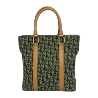 Dior Pre-owned Toile sacs-dior - Femme - Pre-owned - Vert - Taille: ONE Size