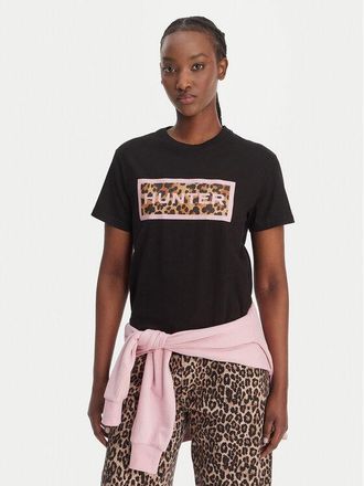 Hunter T-Shirt Essentials HARW0011261 Schwarz Regular Fit