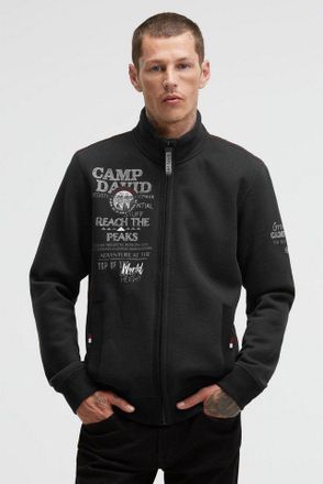 Camp David Sweatjacke mit Stehkragen