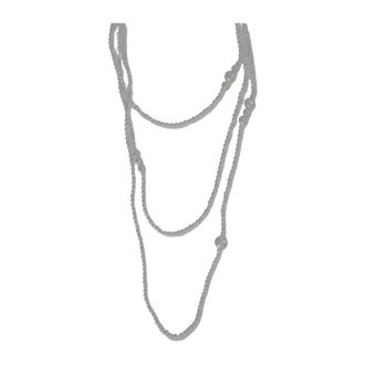 Dansk Copenhagen Lisa Pearl Waist Chain - Femme - Accessoires - Gris - Taille: ONE Size