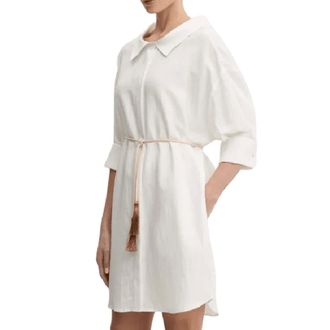 Liu Jo Femme, Robes, Blanc, Taille: 40 FR Robe Chemise Oversize