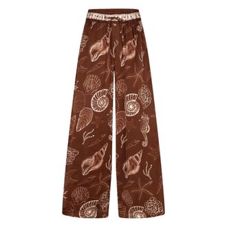 Ibana Femme, Pantalons, Brun, Taille: 40 FR Piero Shell Pantalons