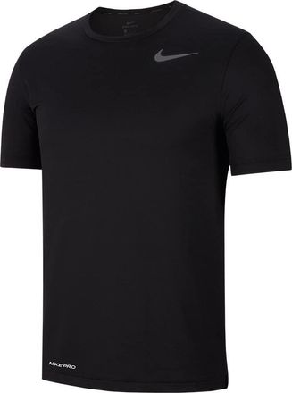 Nike Nike Mens M Nk Top Ss Hpr Dry T-Shirt, Black/White, L