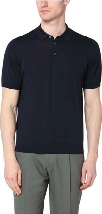Drumohr Homme, Tops, Bleu, Taille: L Polo Manica Corta