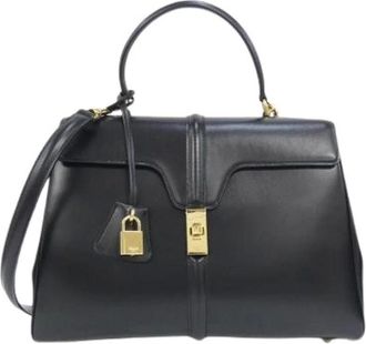 Celine Pre-owned 16 Medium Calf Bag - Femme - Pre-owned - Noir - Taille: ONE Size