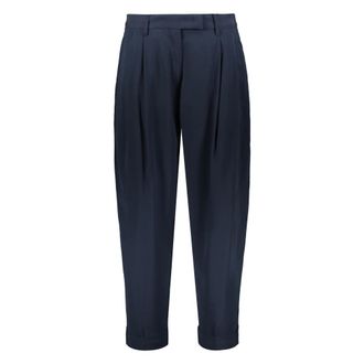 Moorer Weite Hose - - Trousers - Damen - Blau - 3XS