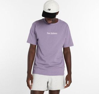 New Balance Herren N Collage T-Shirt in Violett, Baumwolle, Gr&ouml;&szlig;e 2XL