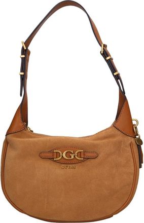 Guess Femme, Sacs, Brun, Taille: ONE Size Malva Suede Shoulder Bag
