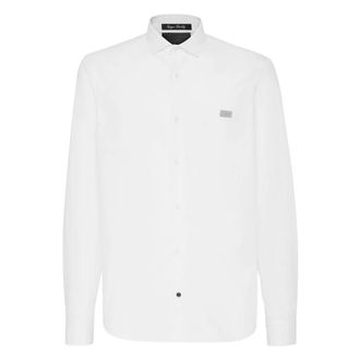 Philipp Plein Shirt Sugar Daddy Cut LS Snake - - Shirts - Herren - Wei&szlig; - XS