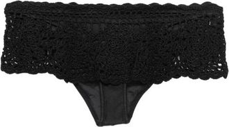 Frankies Bikinis Femme, Sous-v&ecirc;tements, Noir, Taille: 38 FR Shelly Crochet Bikini Bottom