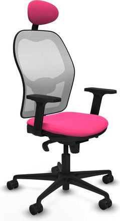 Piqueras y Crespo Computerstuhl Rosa Jorquera mit 2D-Armlehnen, h&ouml;henverstellbarer Lendenwirbelst&uuml;tze und festem Kopfteil, ausgestattet mit Sincro 5 Positionen und inji