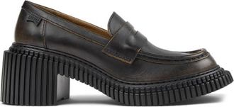 Camper Mocassins à talon Pix London K201811, Noir/marron 004, 35 EU