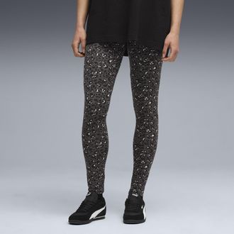 Puma Legging &agrave; imprim&eacute; animal Essentials Femme, V&ecirc;tements, Noir, XXS