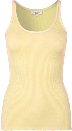 Rosemunde Femme, Tops, Jaune, Taille: 44 FR Rwbelle Silk U-Neck Top