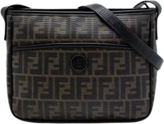 Fendi Sac bandouli&egrave;re en toile Pre-owned - Femme - Pre-owned - Brun - Taille: ONE Size