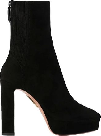 Aquazzura Femme, Chaussures, Noir, Taille: 39 EU Martine Bootie Plateau 110