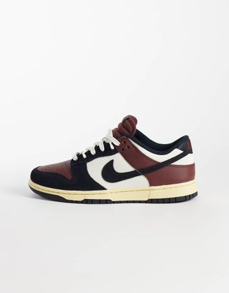 Nike Dunk PRM - Baskets basses r&eacute;tro - Bordeaux et noir-Rouge