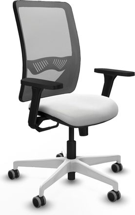 Piqueras y Crespo B&uuml;rostuhl mit R&uuml;ckenlehne, Gitter Zulema mit 3D-Armlehnen, h&ouml;henverstellbare Lendenwirbelst&uuml;tze, ausgestattet mit 3 Positionen und Schneideschaum, Gra