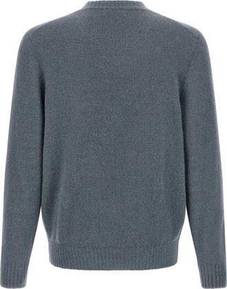 Brunello Cucinelli Alpaca-Wool Blend Crewneck Sweater - Gray