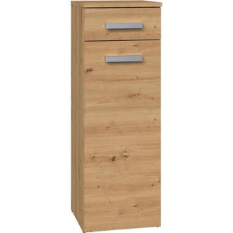 Hucoco Hucoco - jokke - Meuble salle de bain 1 porte + 1 tiroir - 30x30x85cm - Colonne basse rangement sdb