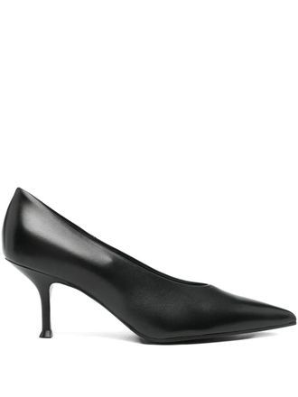 Lella Baldi escarpins en cuir 75 mm - Noir