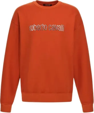 Roberto Cavalli Herren, Sweatshirts & Hoodies, Orange, LGr&ouml;&szlig;e