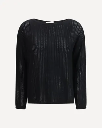 Allude Rib-knit crew-neck Sweater Female S