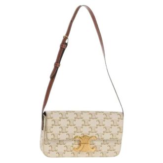 Celine Sac bandouli&egrave;re vintage en PVC Pre-owned - Femme - Pre-owned - Blanc - Taille: ONE Size